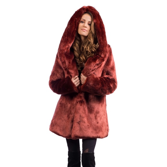 FURROCIOUS FURR | Jackets & Coats | Furrocious Furr Womens Faux Fur Luxury Coat In Scarlet ...
